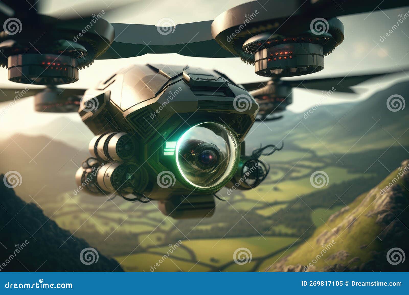 Military Spy Drone. Created with Generative AI Technology Stock ...