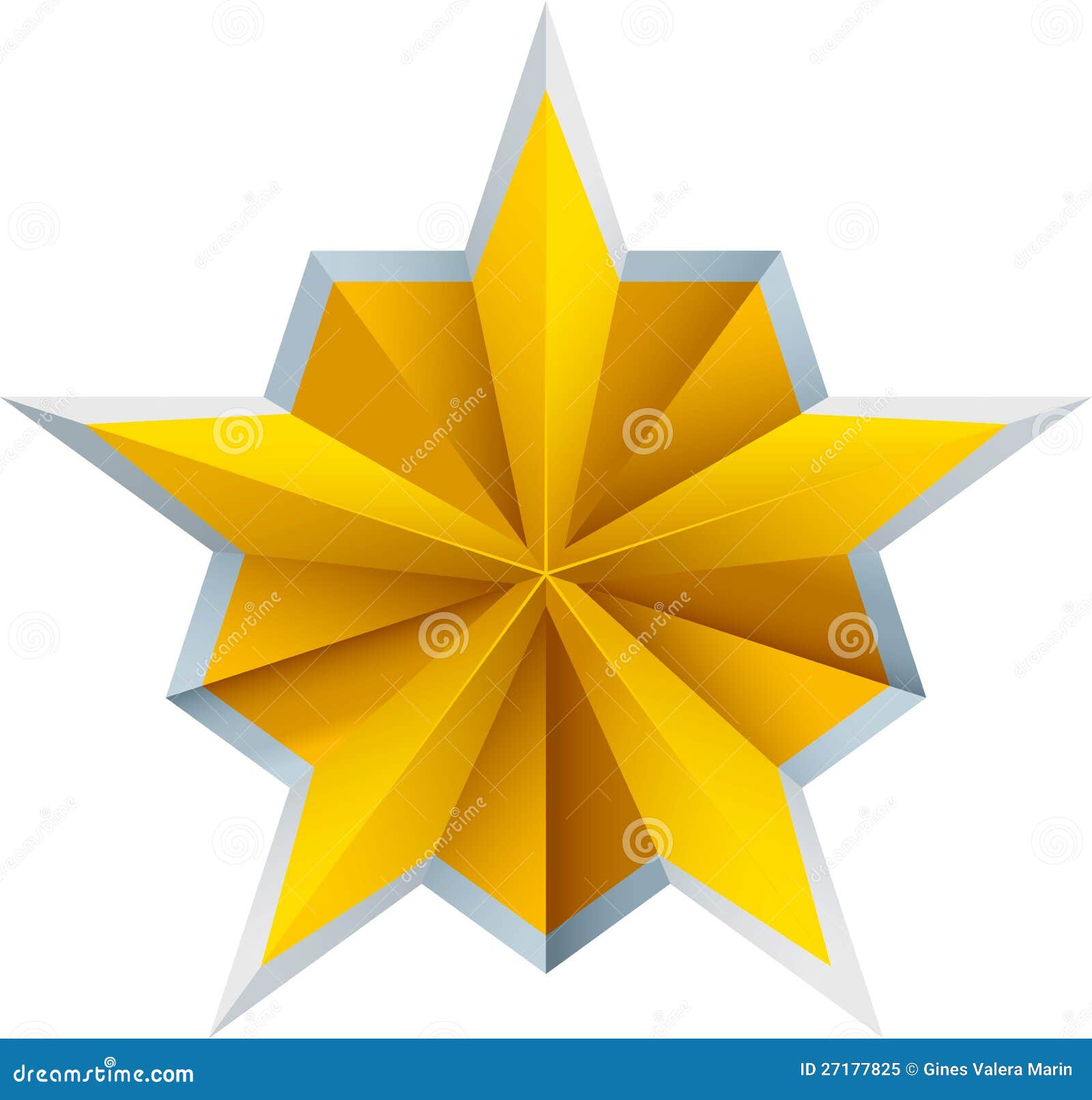 Military star stock vector. Illustration of silver, symbol - 27177825