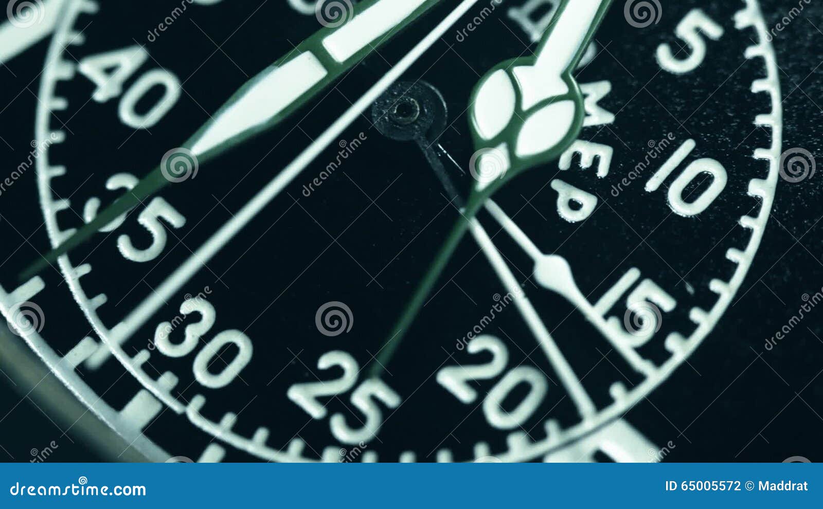 Military Stopwatch Clock Face Close Up. Stock Footage - Video of close ...