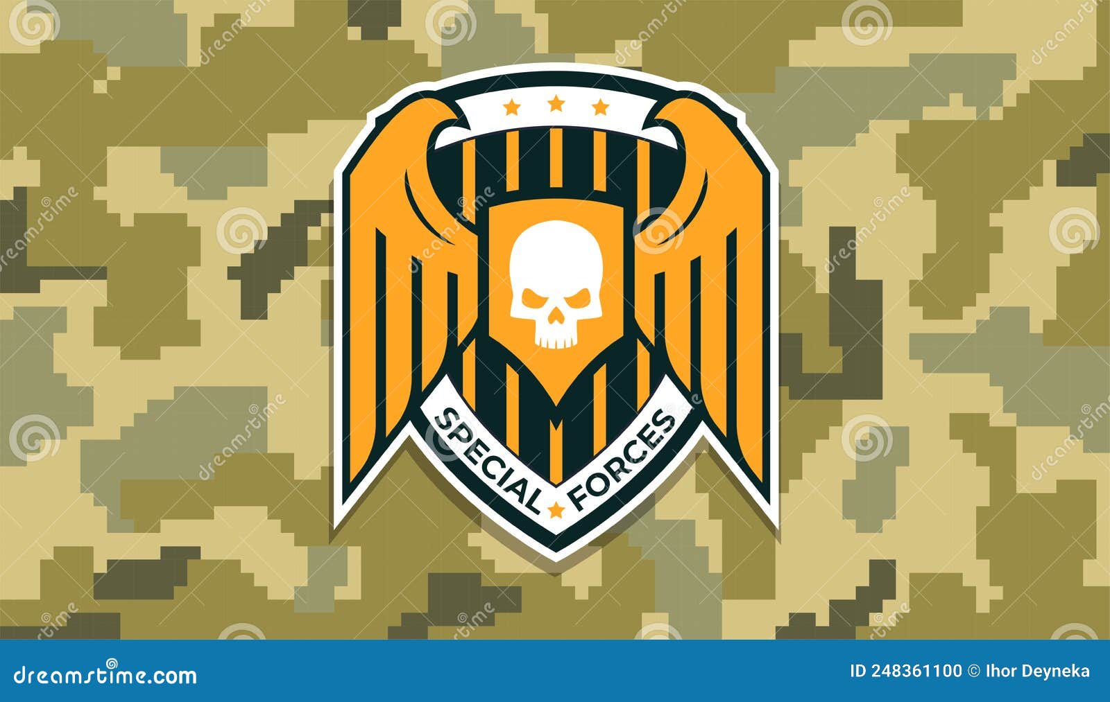 Military Stripes, Emblems, Badges. Signs Of Different Types Of Troops ...