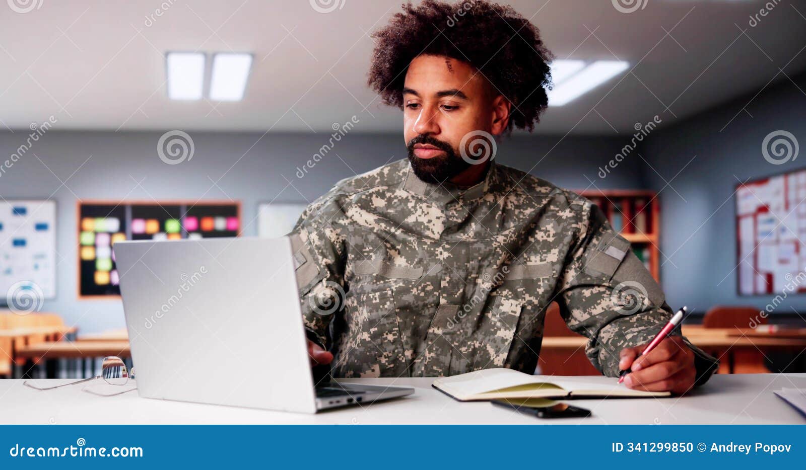 Military Student Education. Army Soldier Veteran Stock Photo - Image of ...