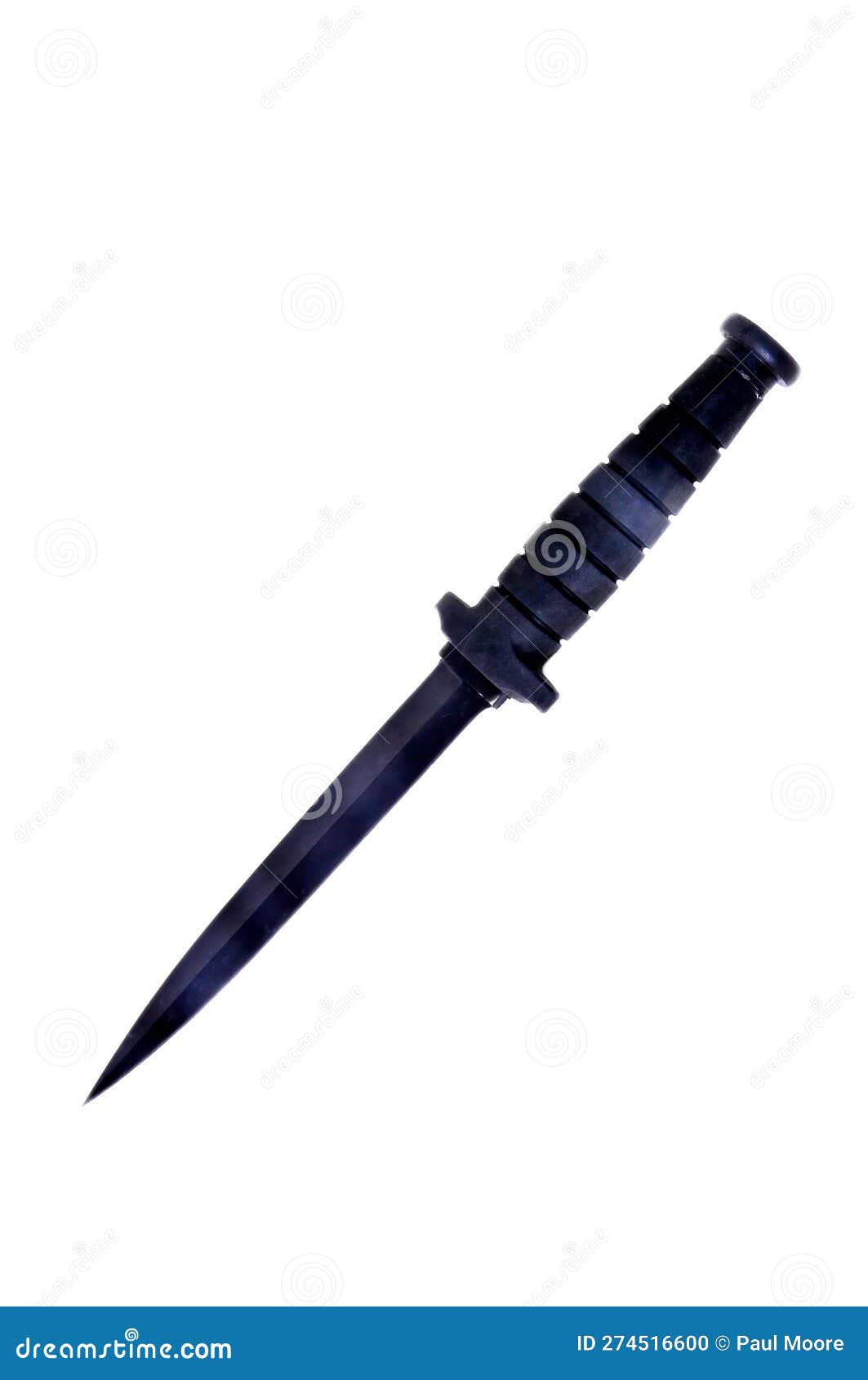 Military Style Dagger Isolated Over a White Background Stock ...