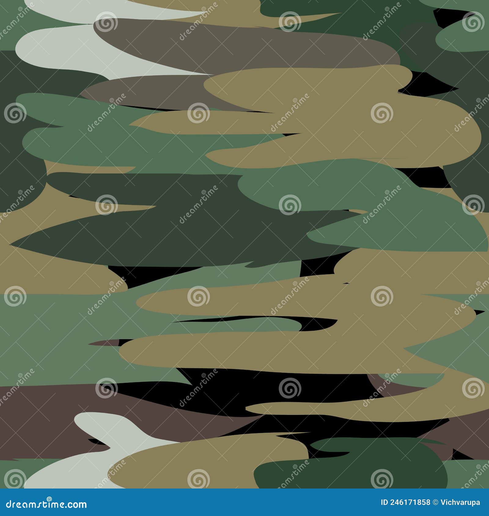 Military Style Pattern, Vector Illustration Stock Vector - Illustration ...