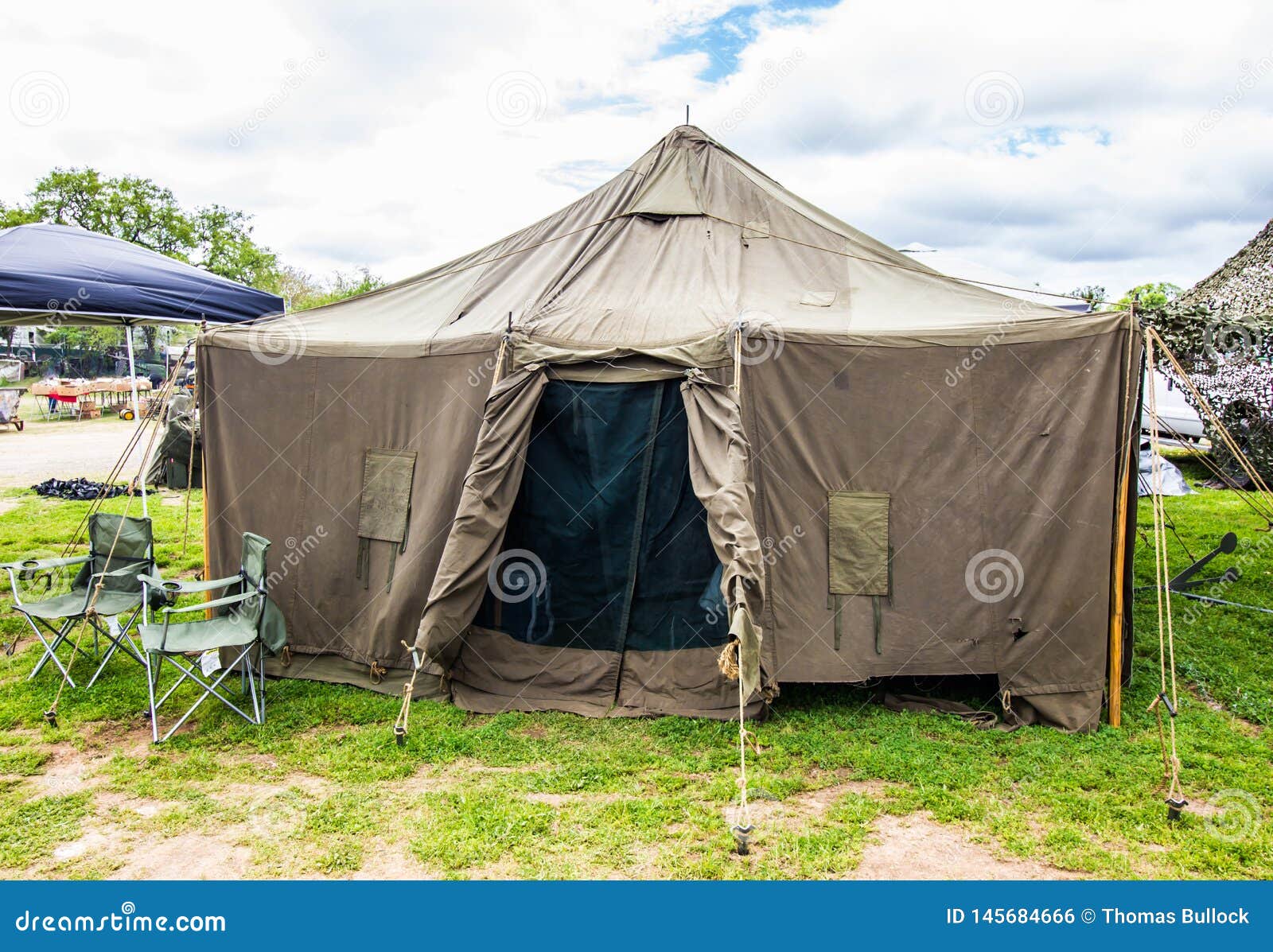 Military Style Tent at Local Event Editorial Photo - Image of large ...