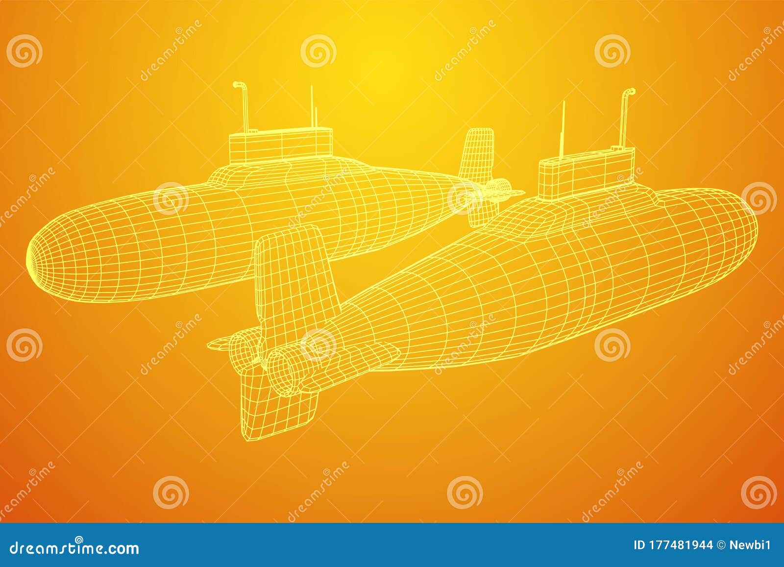 Military submarine vector stock vector. Illustration of army - 177481944