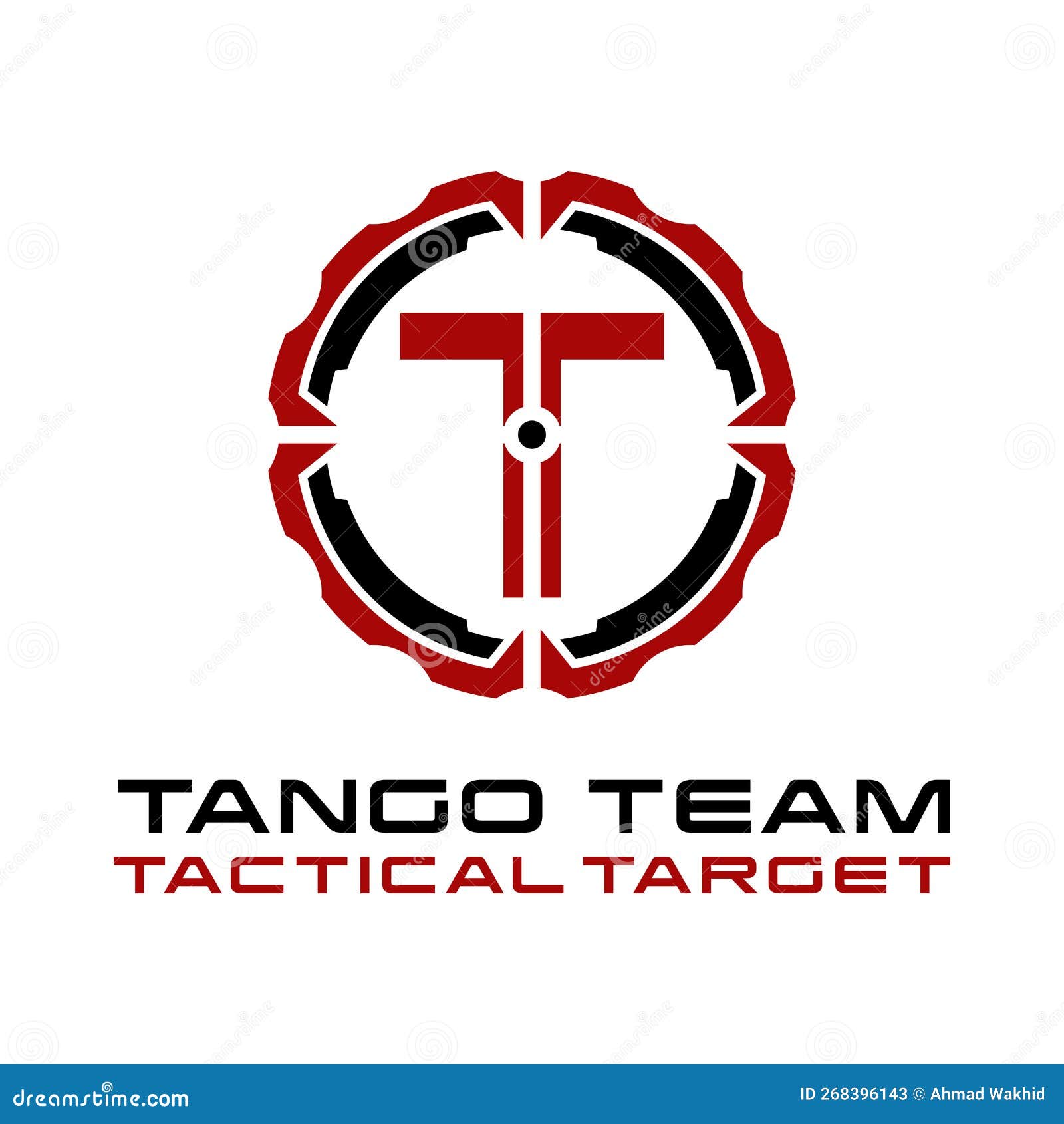 Military of T Letter Tactical Target Logo Design Stock Illustration ...