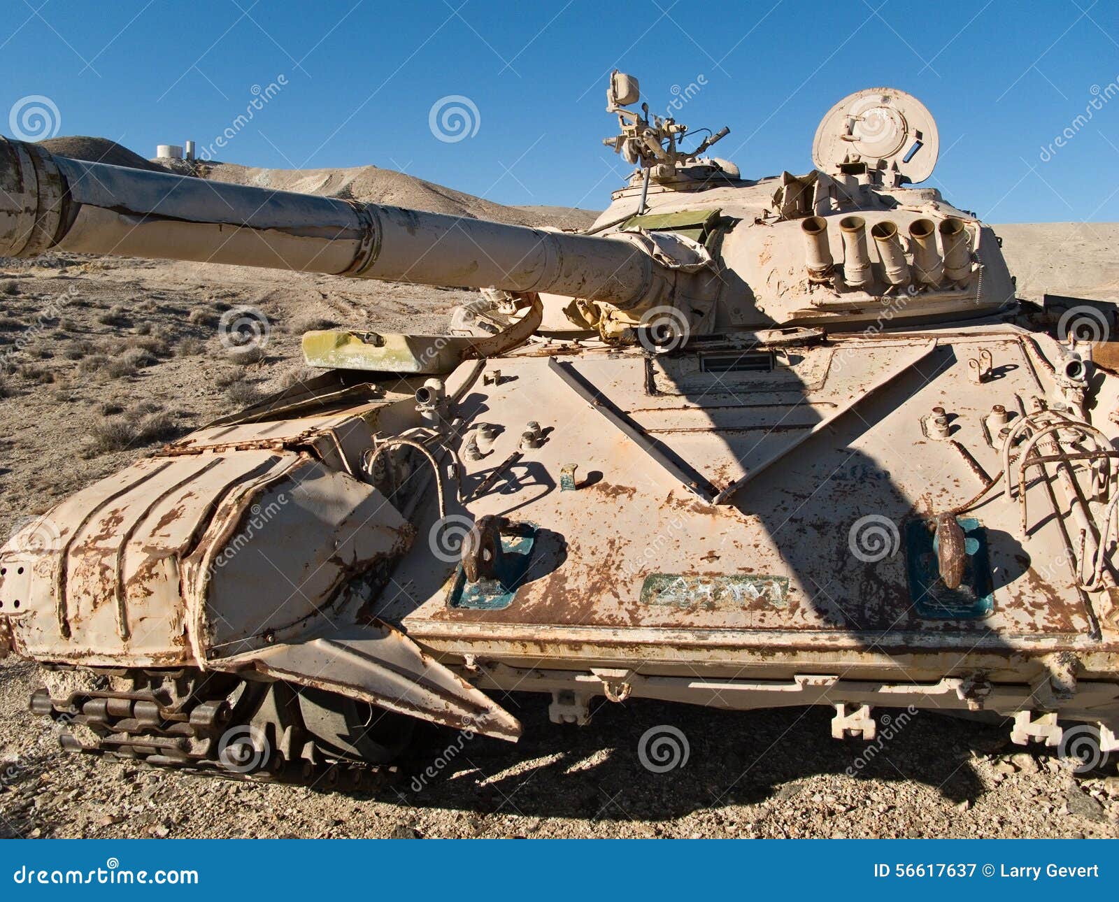 Military Tank in the Desert Stock Image - Image of forces, camouflage ...
