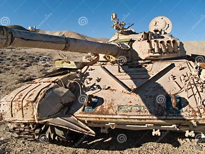 Military Tank in the Desert Stock Image - Image of forces, camouflage ...
