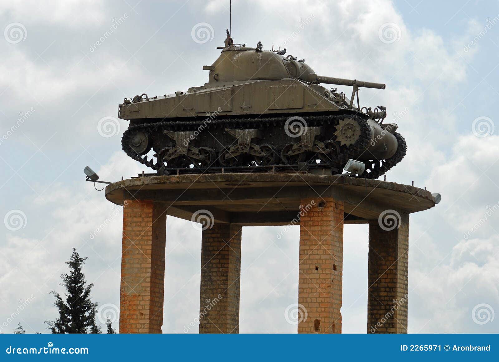 Military Tank on display stock image. Image of firepower - 2265971