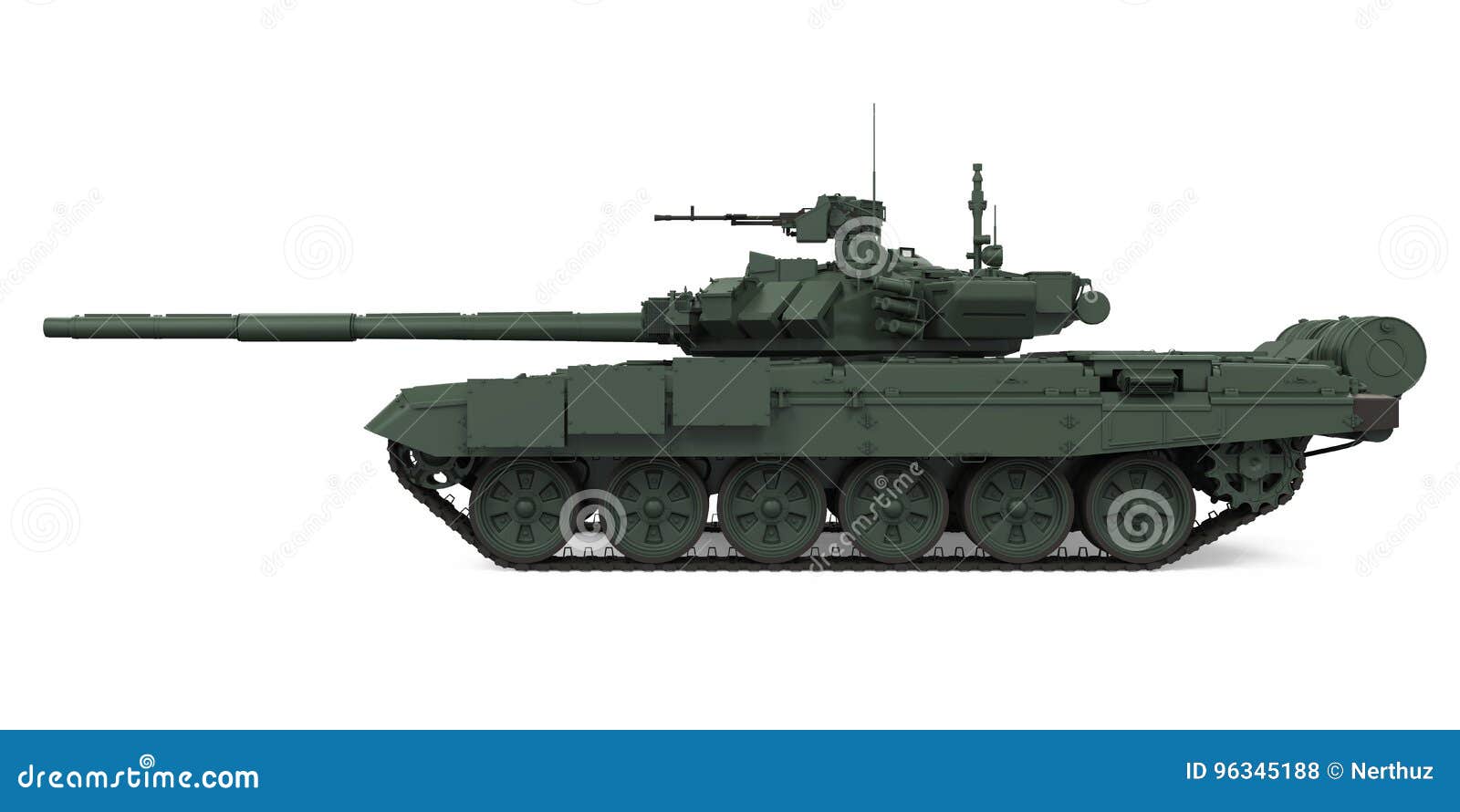 Military Tank Isolated stock illustration. Illustration of battlefield ...