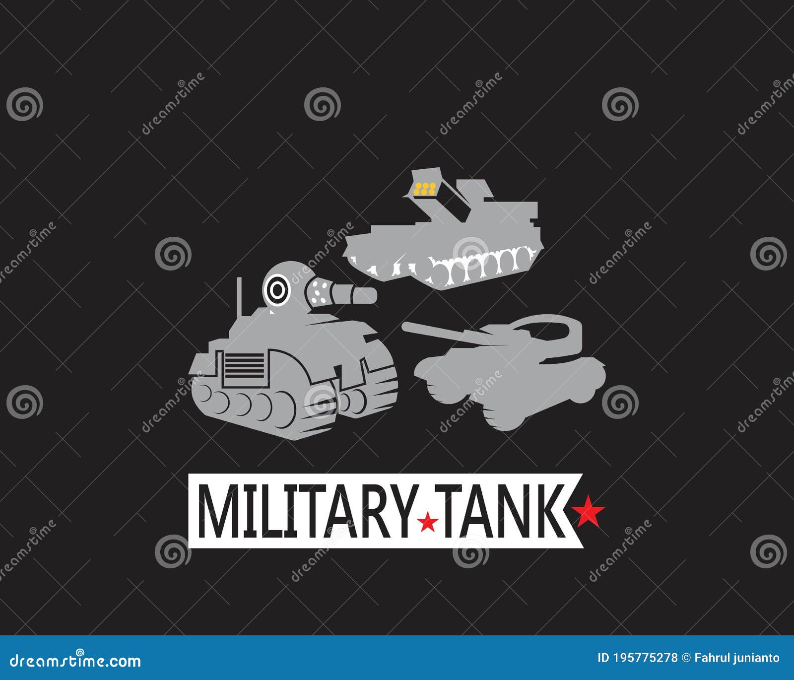 Military Tank Logo Vector Template Stock Vector - Illustration of ...