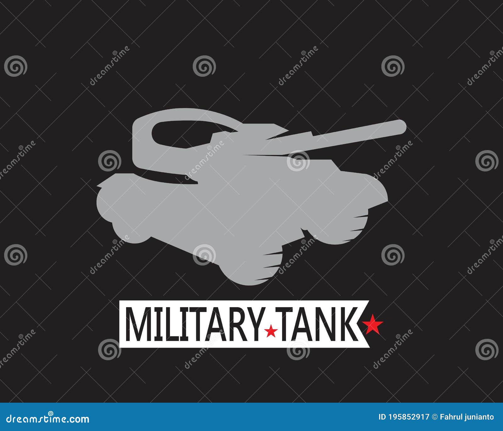 Military Tank Logo Vector Template Stock Illustration - Illustration of ...