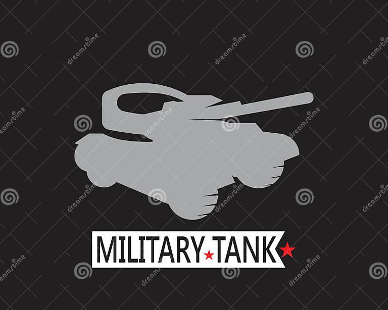 Military Tank Logo Vector Template Stock Illustration - Illustration of ...