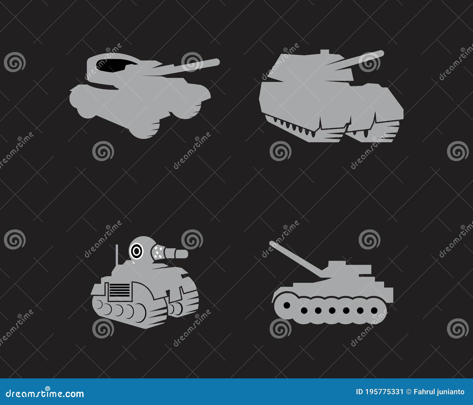 Military Tank Logo Vector Template Stock Vector - Illustration of ...