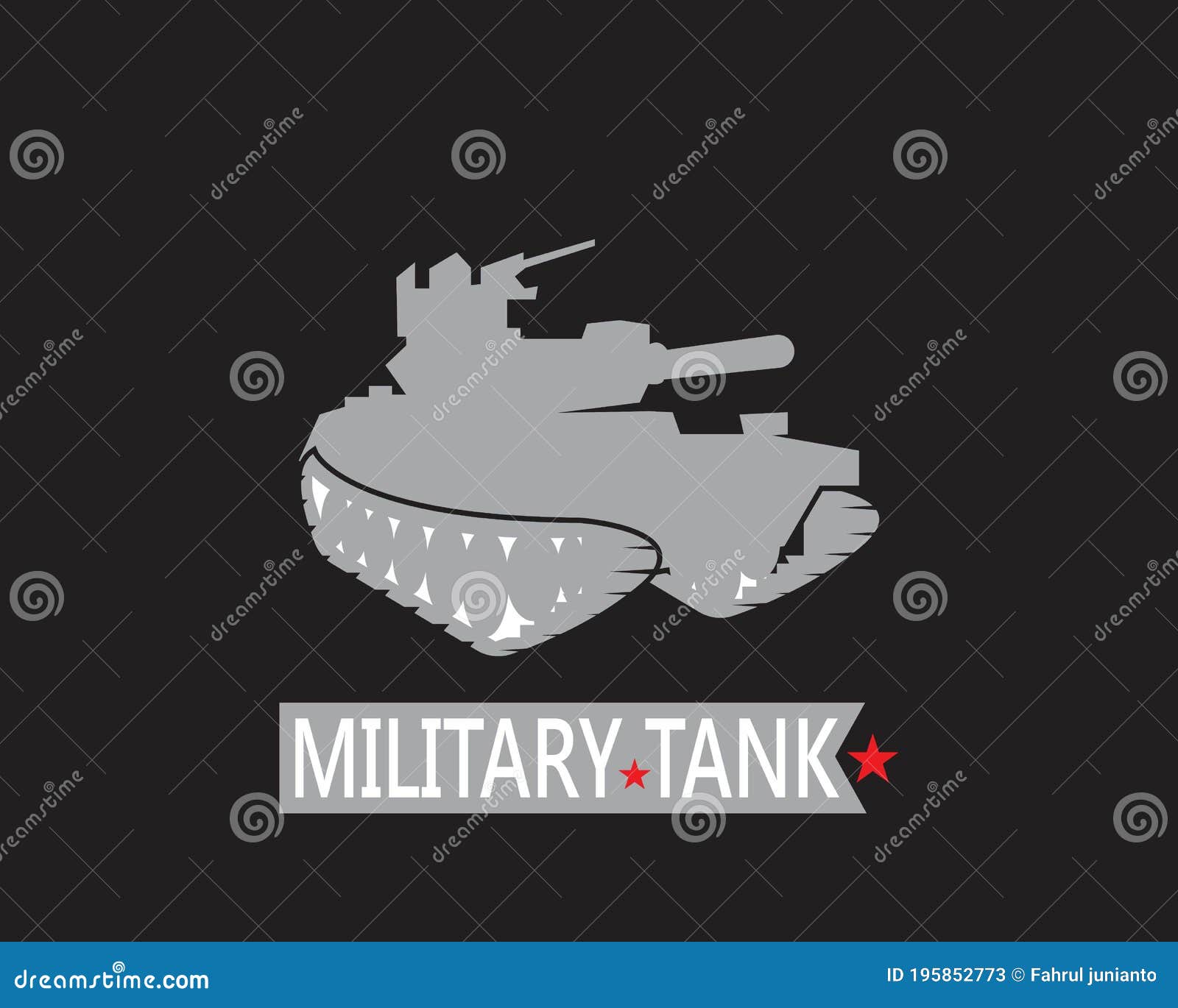 Military Tank Logo Vector Template Stock Illustration - Illustration of ...