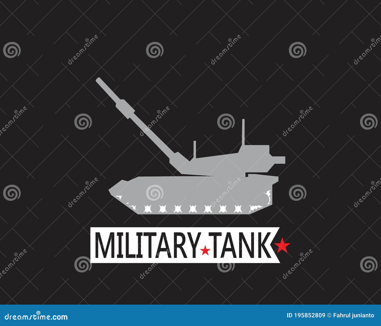 Military Tank Logo Vector Template Stock Illustration - Illustration of ...