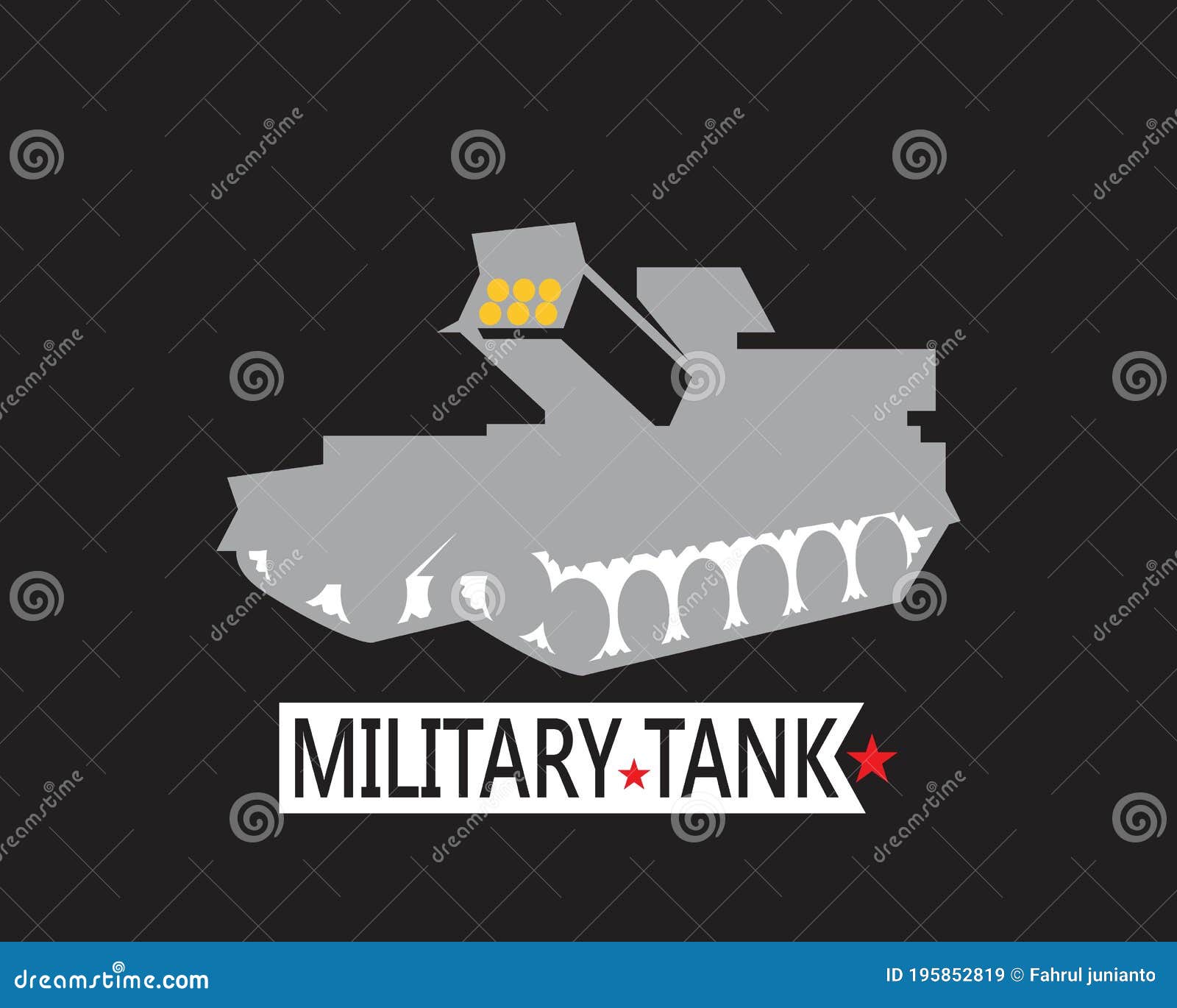 Military Tank Logo Vector Template Stock Illustration - Illustration of ...