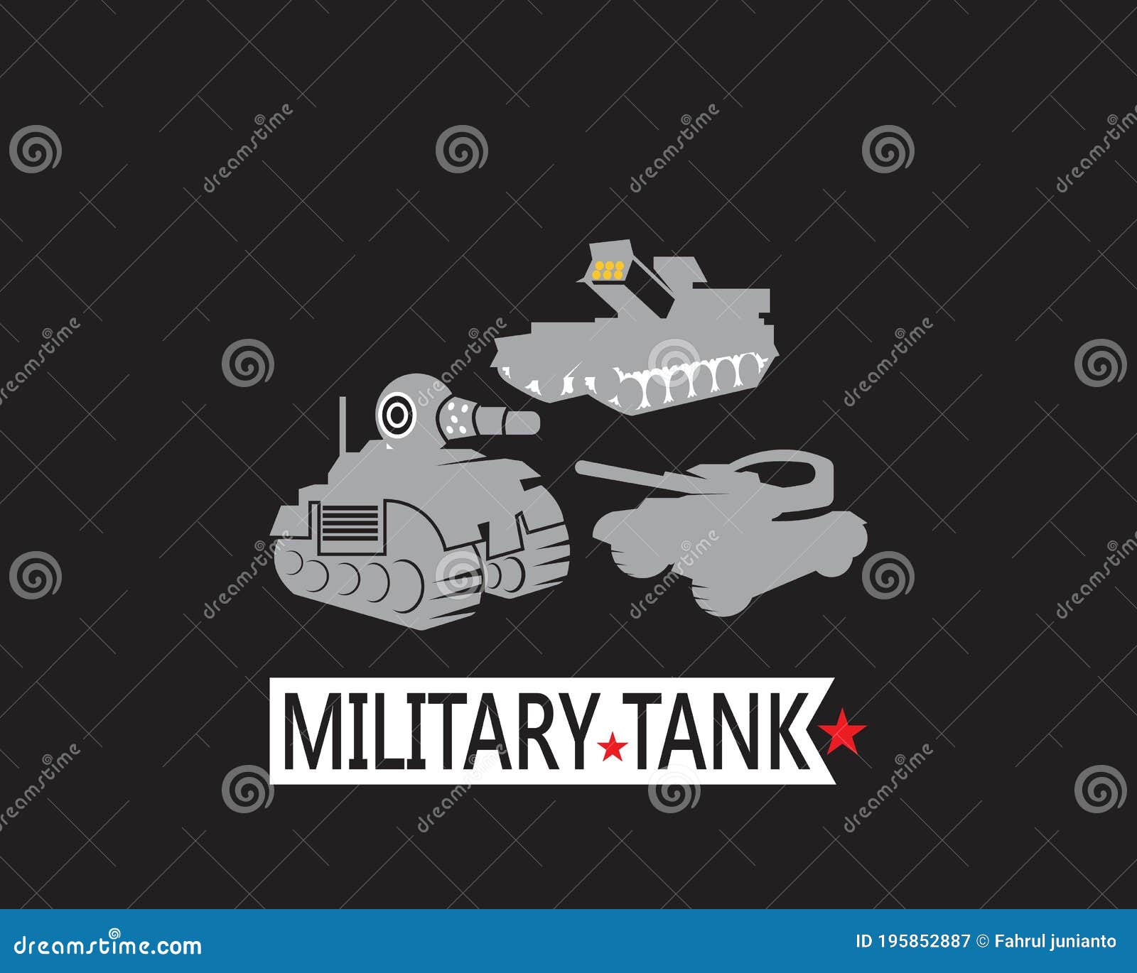 Military Tank Logo Vector Template Stock Illustration - Illustration of ...
