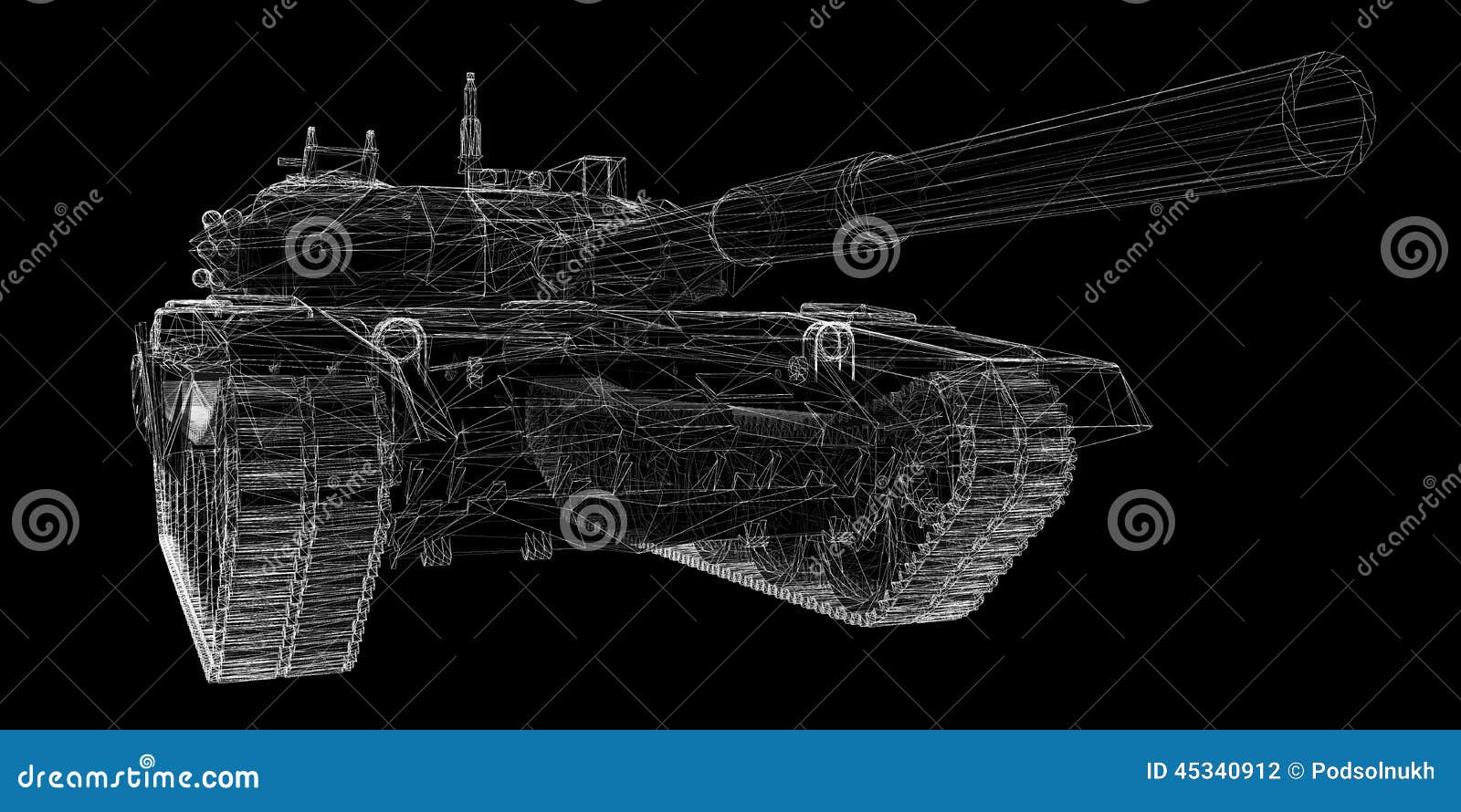 Military tank stock illustration. Illustration of protection - 45340912