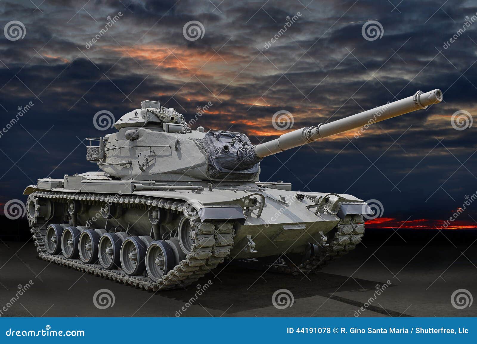 Military Tank With Concrete Sahrawi Arab Democratic Republic Flag Stock ...