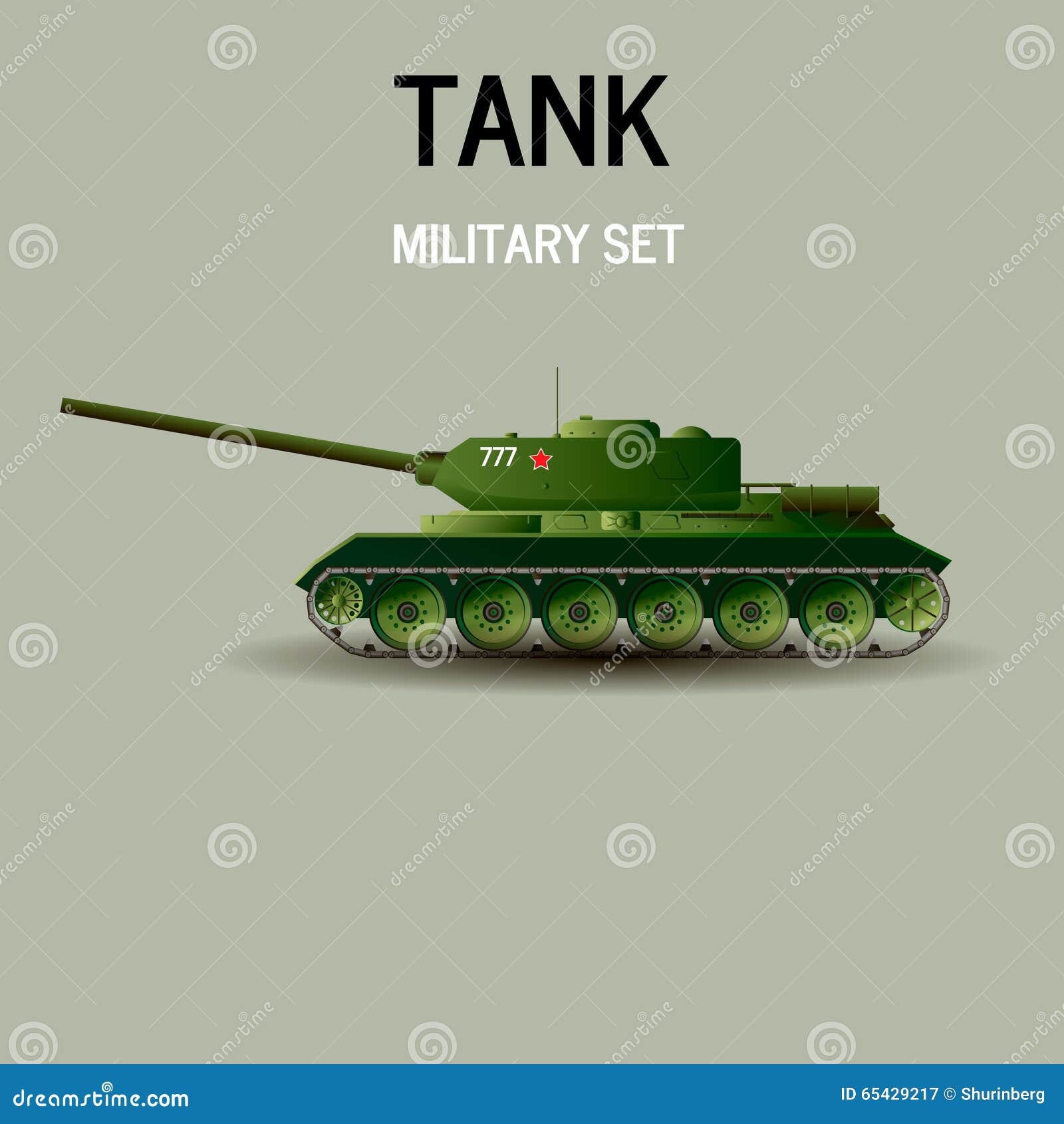 Military Tank.Vector Illustration Stock Vector - Illustration of heavy ...
