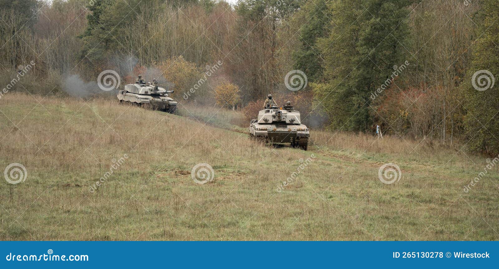 Military Tanks Moving in a Field Stock Photo - Image of battle, armored ...