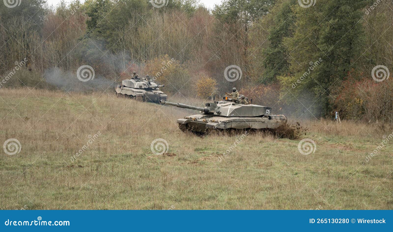 Military Tanks Moving in a Field Stock Photo - Image of equipment ...