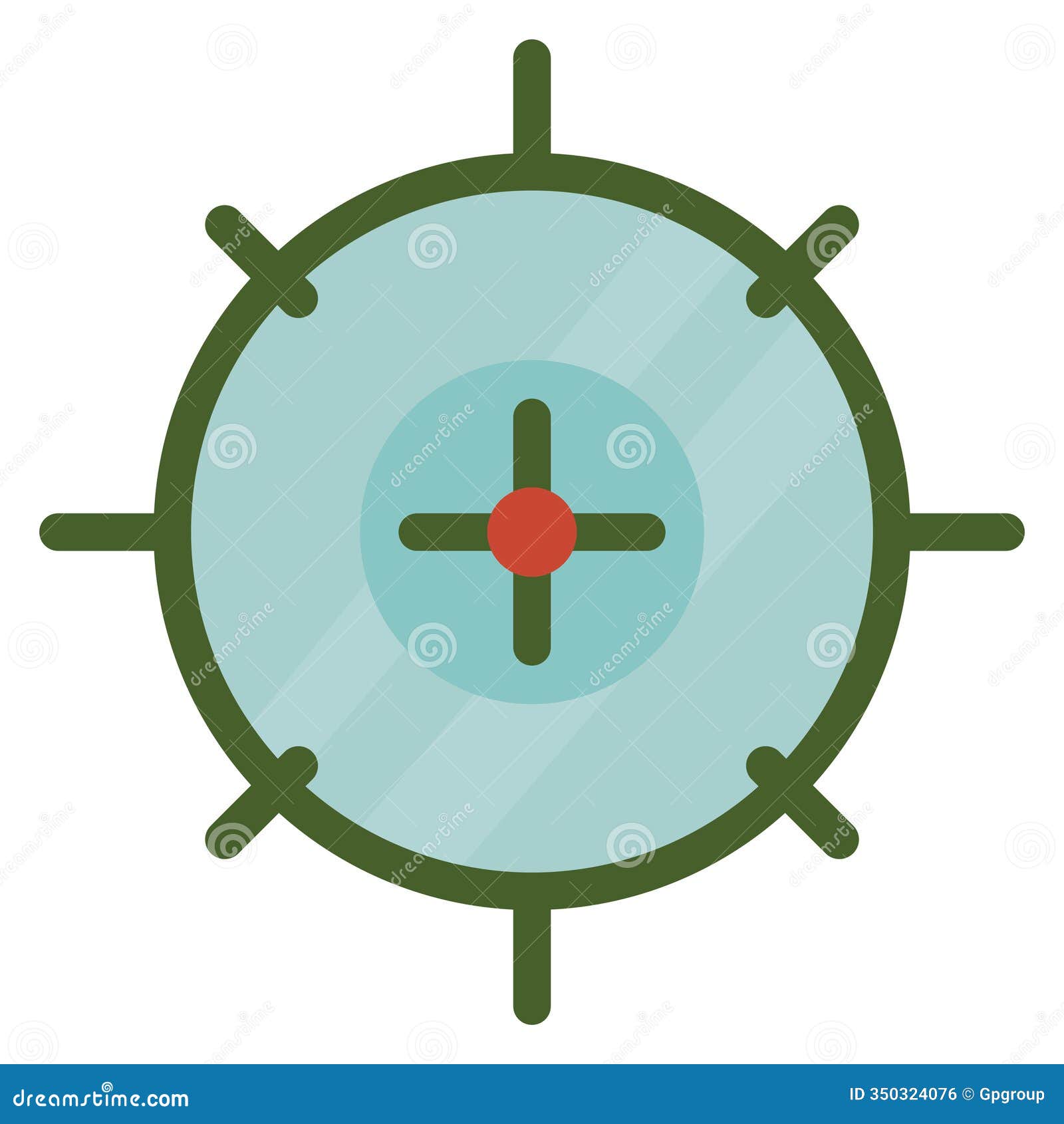 Military target symbol stock illustration. Illustration of technology ...