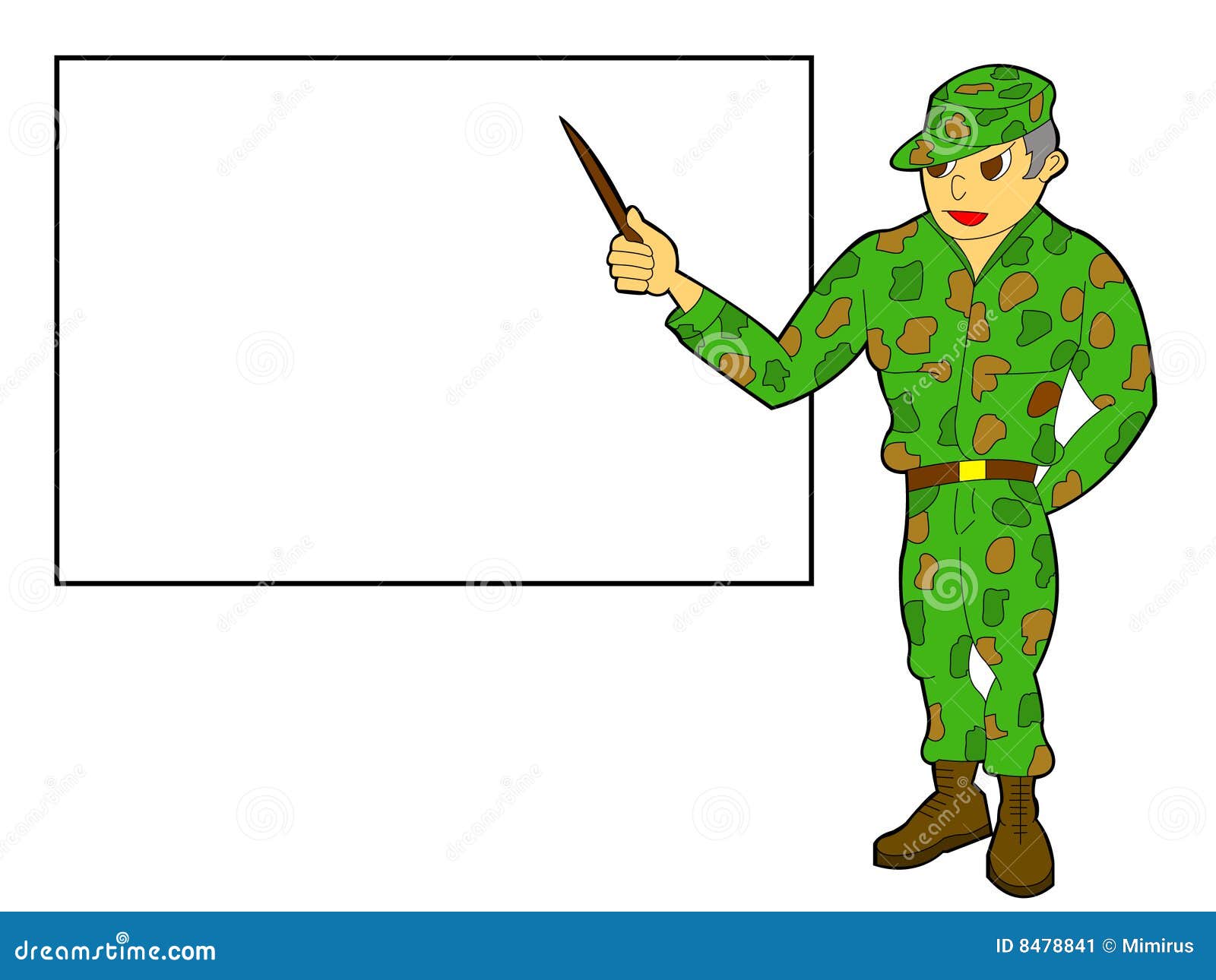 Military teacher stock vector. Illustration of military - 8478841