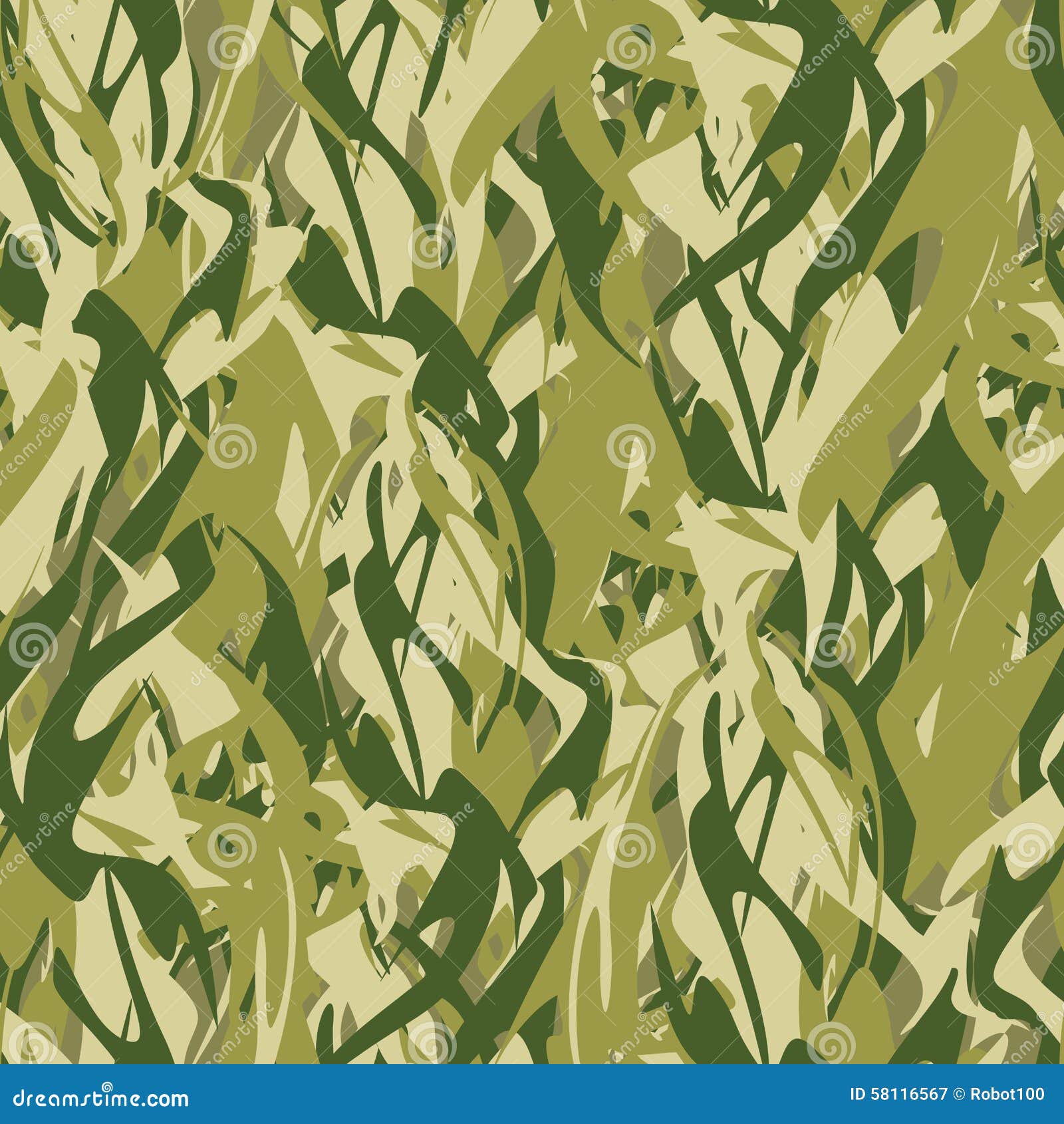 Military Texture in Form of Fire. Stock Vector - Illustration of brown ...