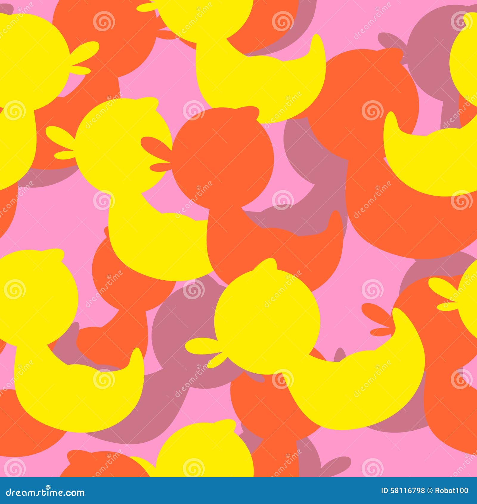 Military Texture Rubber Ducks. Vector Background Camouflage Stock ...