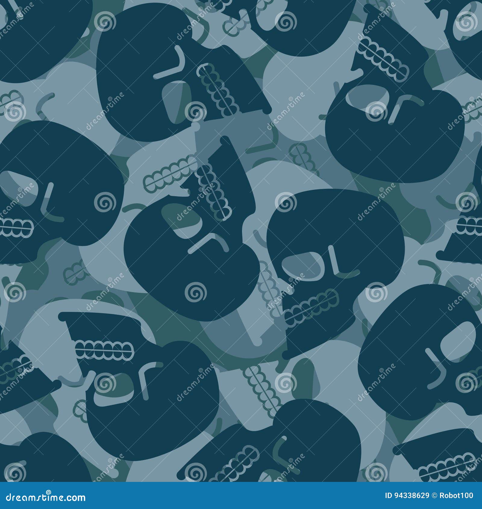 Military Texture Skull. Army Skeleton Seamless Texture. Soldiers ...