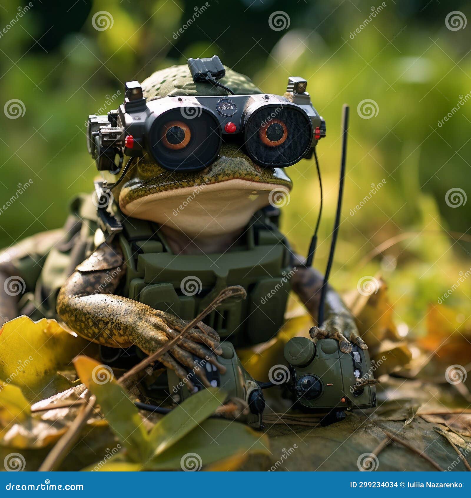 A Military Toad Pilot in a Darkly Dramatic Light. AI Generated Stock ...