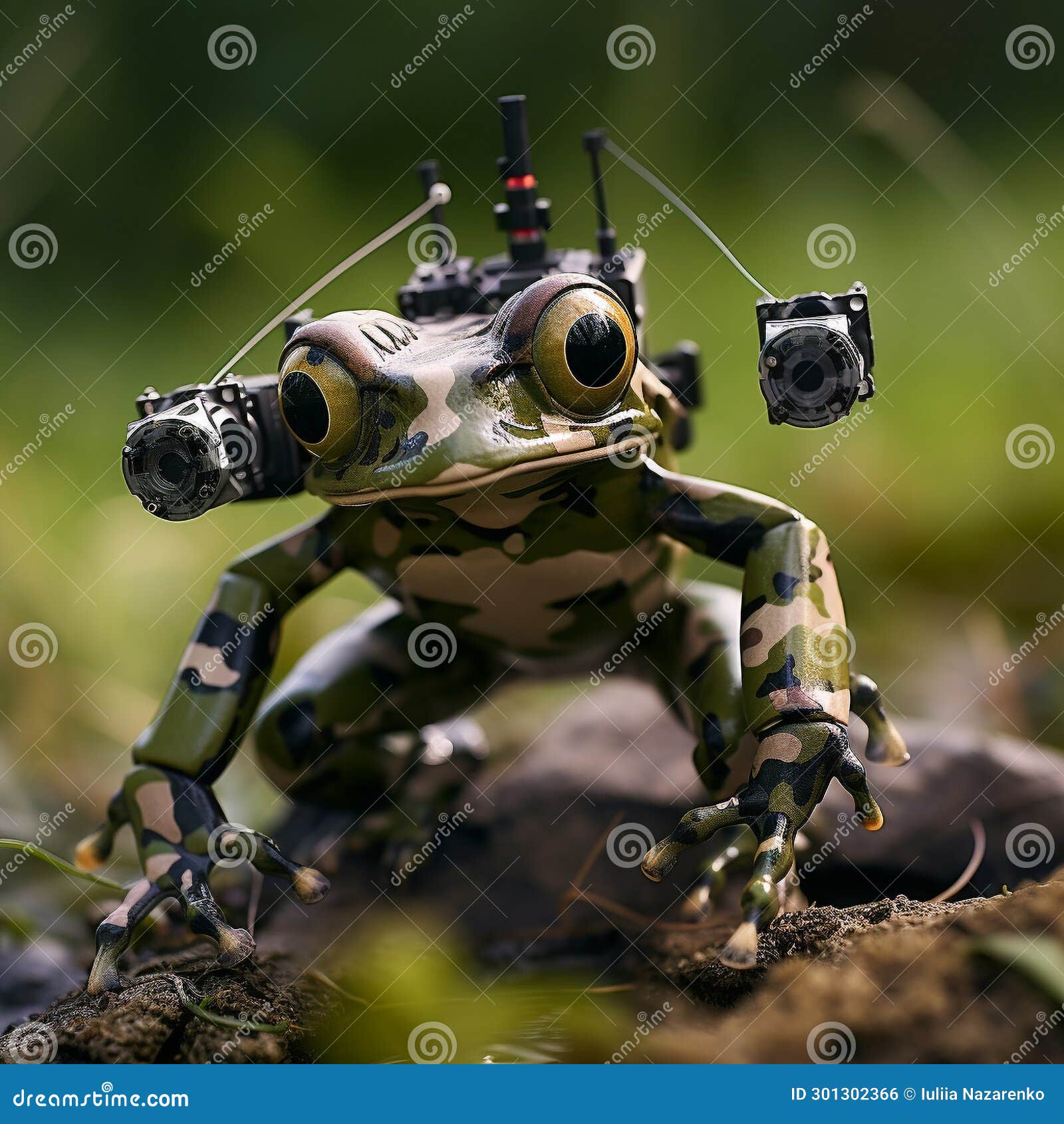 A Military Toad Pilot in a Darkly Dramatic Light. AI Generated Stock ...
