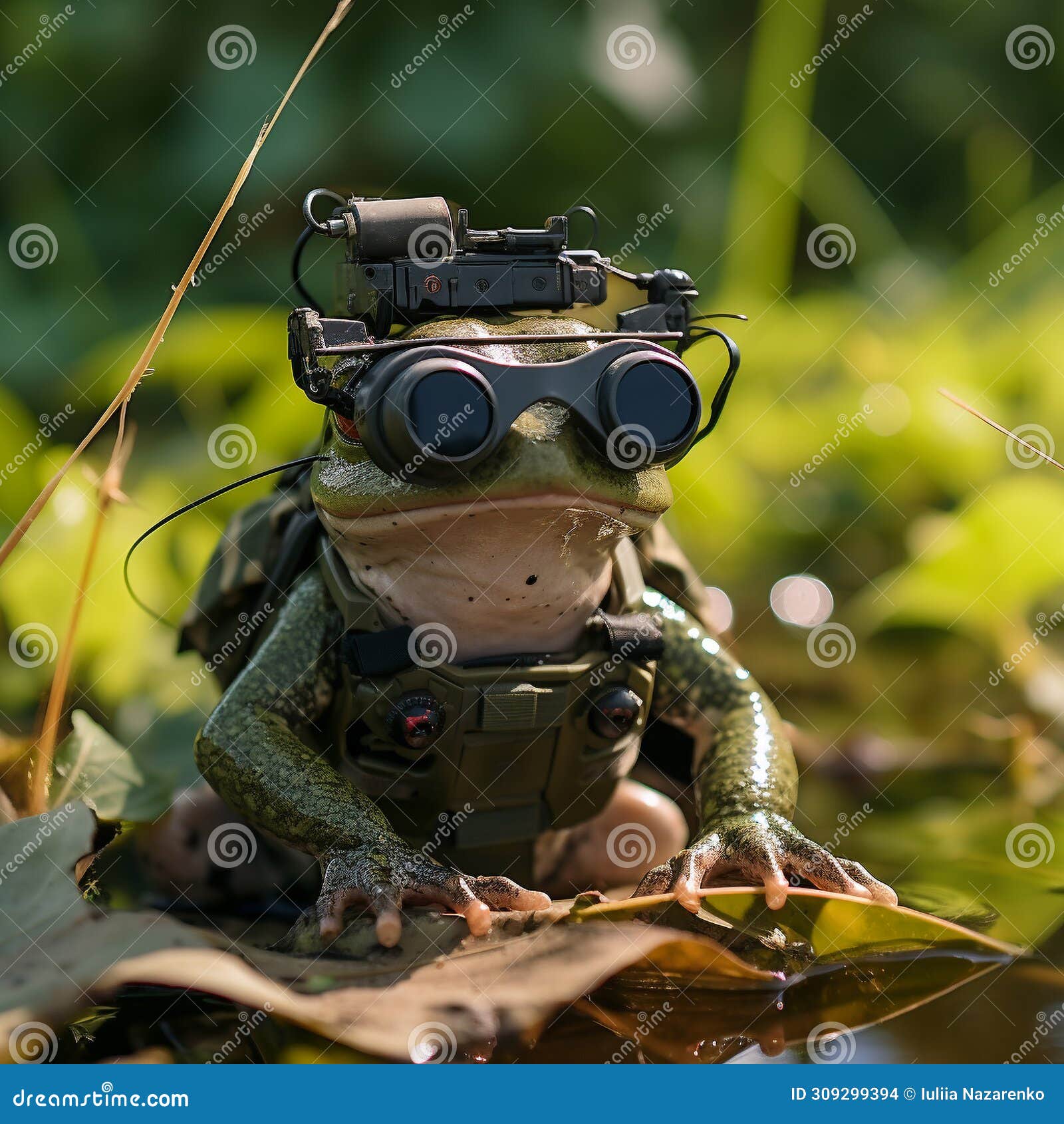A Military Toad Pilot in a Darkly Dramatic Light. AI Generated Stock ...