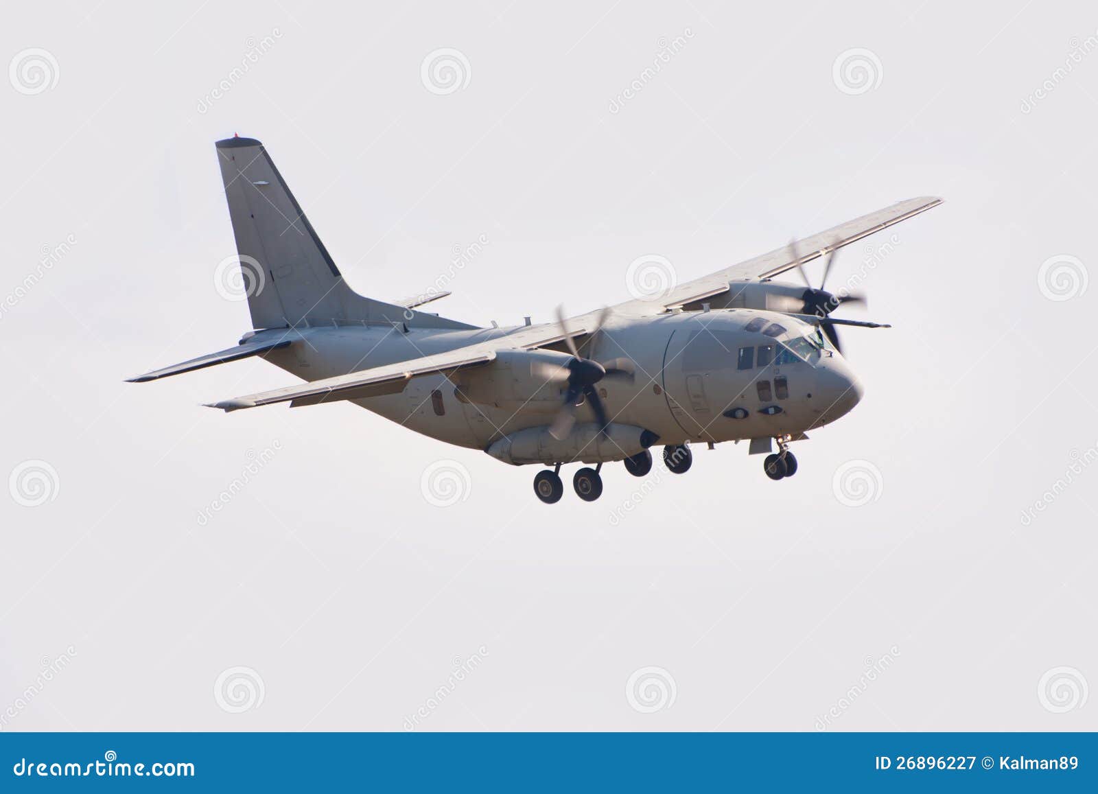 Military Transport Aircraft Stock Image - Image of italian, propeller ...