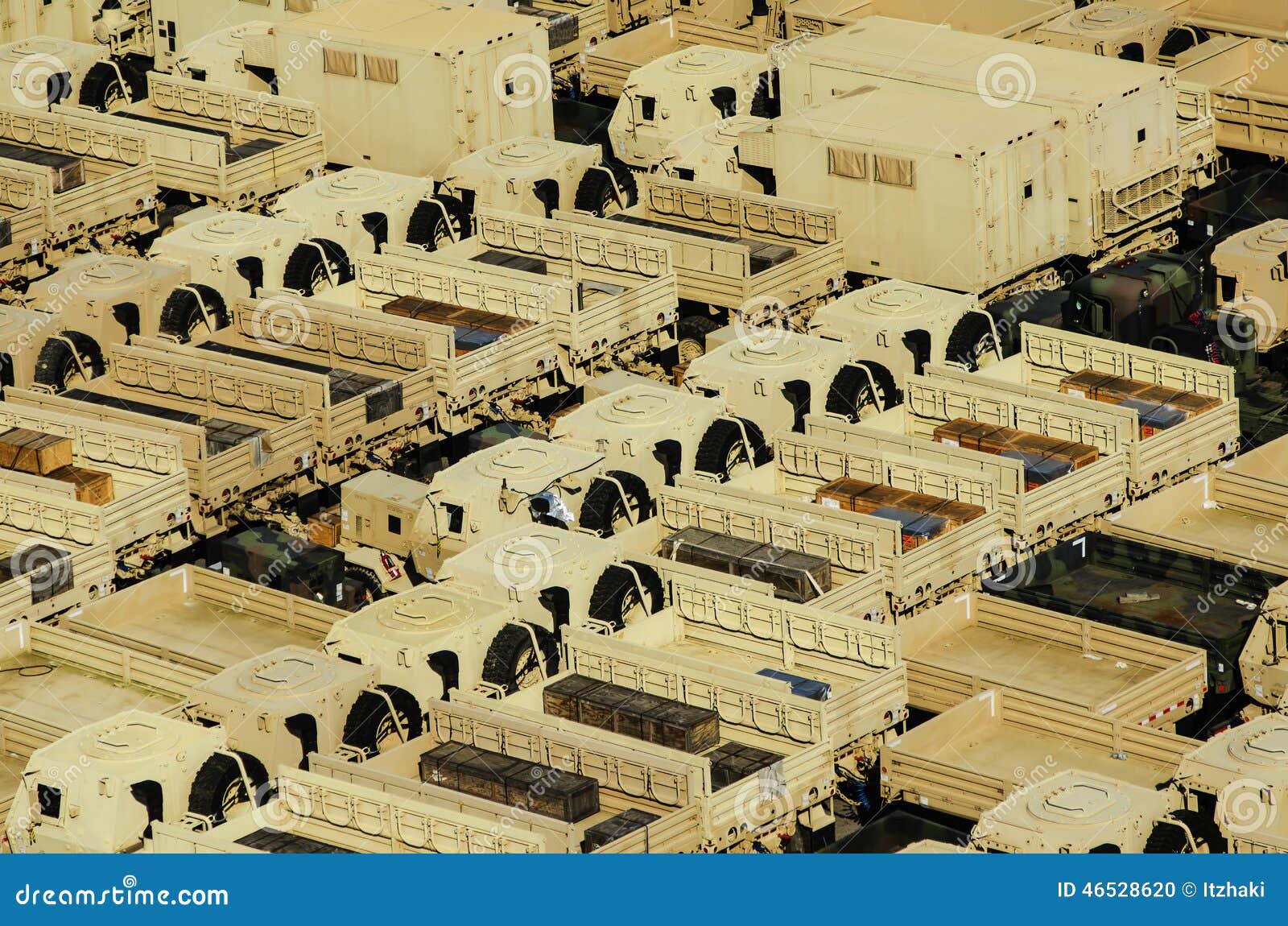 Military Transportation Trucks Stock Photo - Image of heavy ...