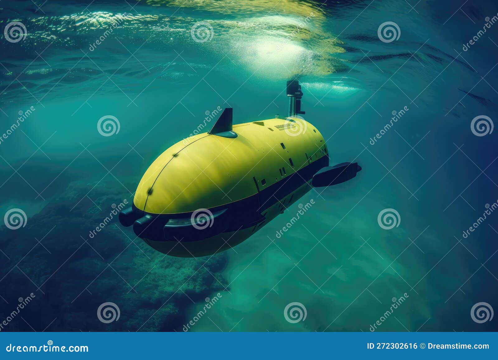 Military Underwater Drone. Created with Generative AI Technology Stock ...