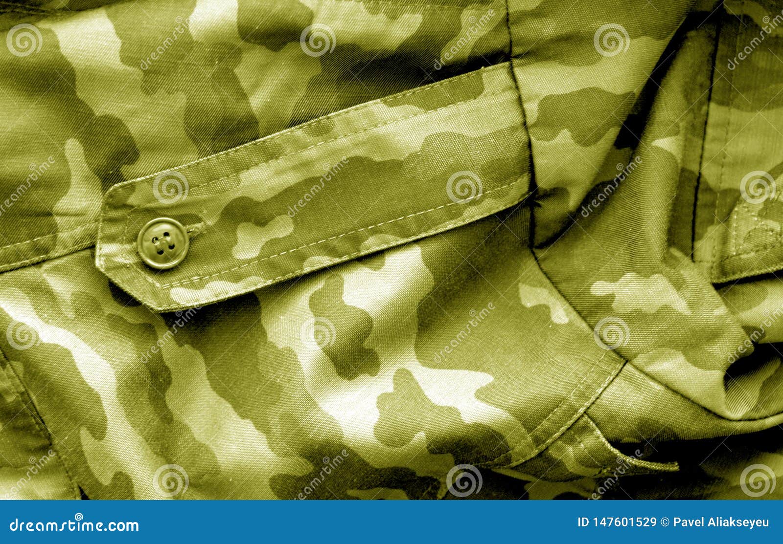 Military Uniform Pattern with Blur Effect in Yellow Tone Stock ...