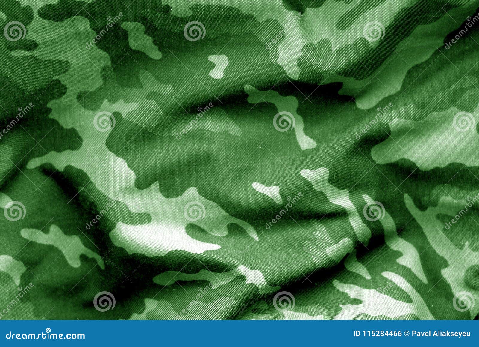 Military Uniform Pattern in Green Tone. Stock Illustration ...