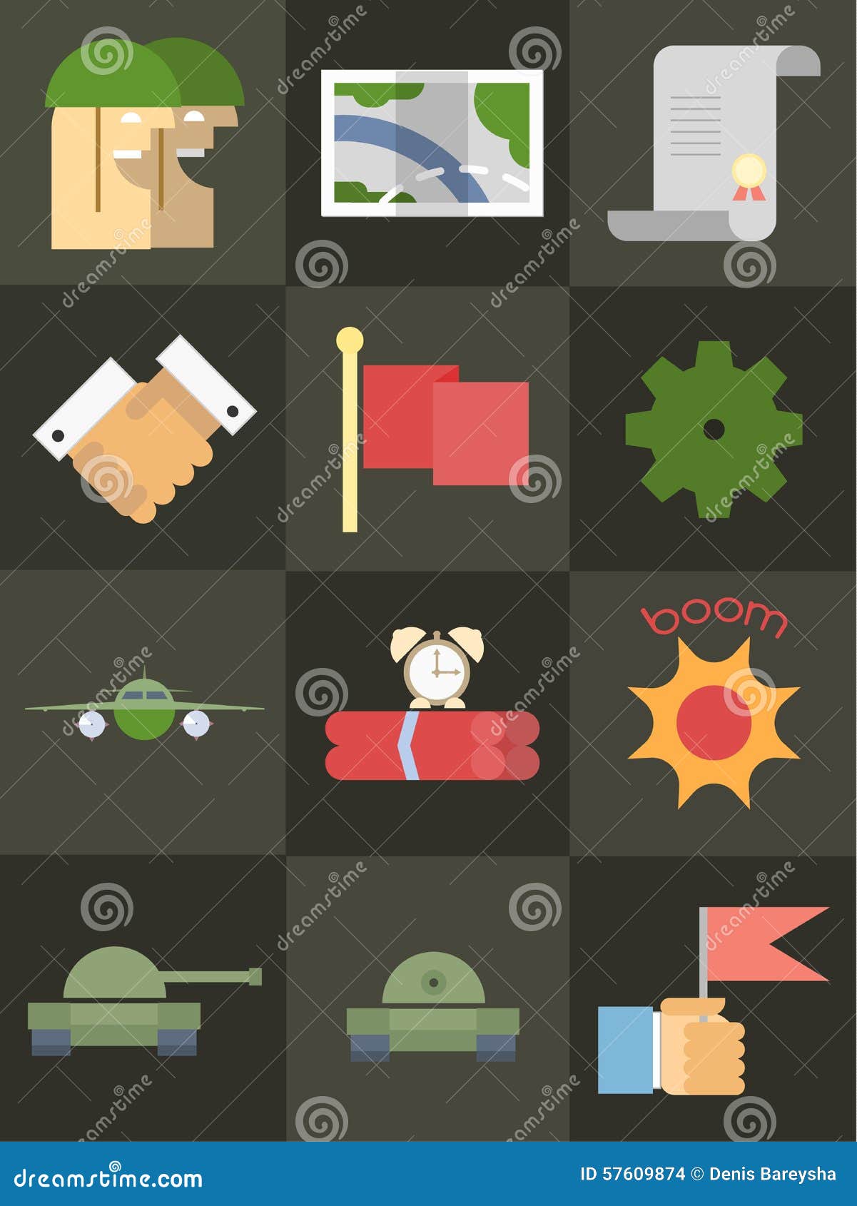 Military vector set stock vector. Illustration of plan - 57609874