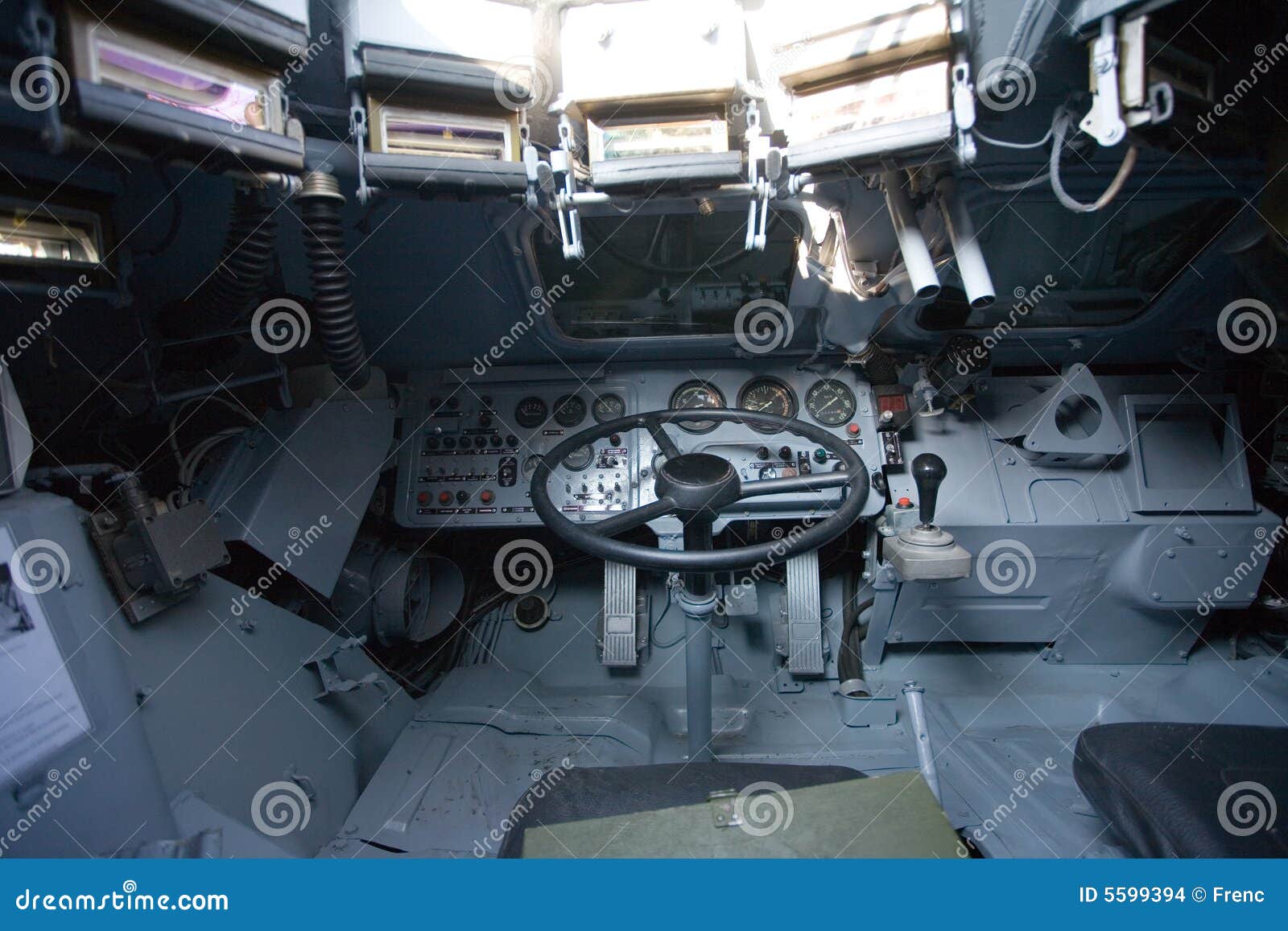 Military Vehicle, Inside View Stock Photo - Image of equipped, patrol ...
