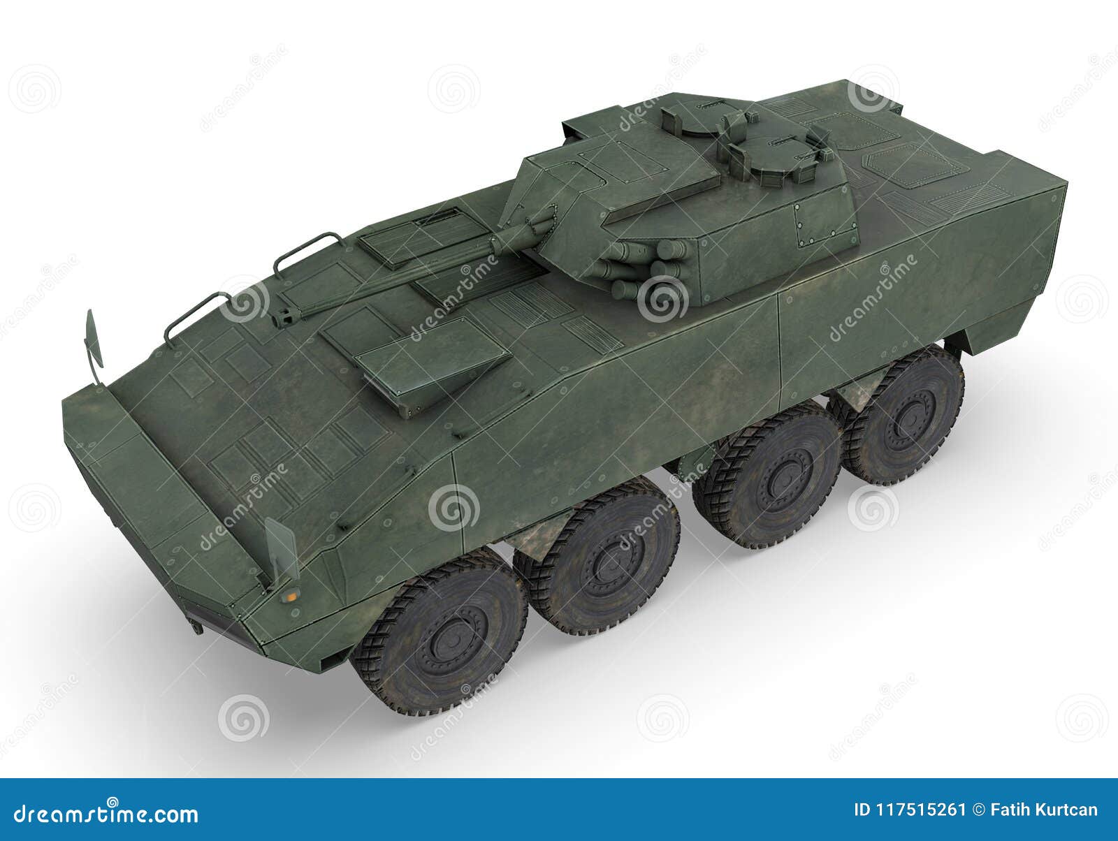Military Vehicle Isolated on a White Background Stock Illustration ...