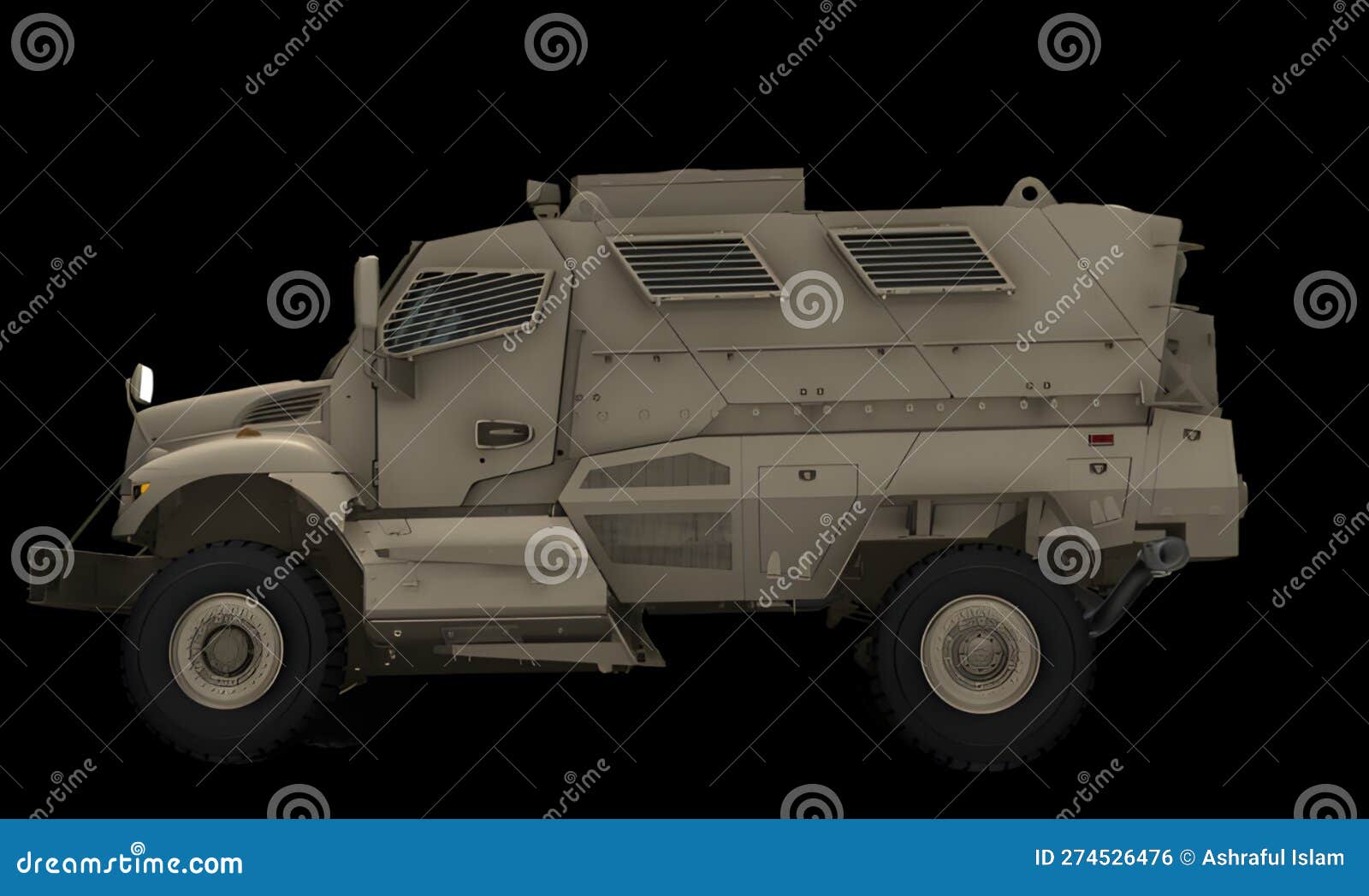 Military vehicle MRAP stock illustration. Illustration of vehicle ...