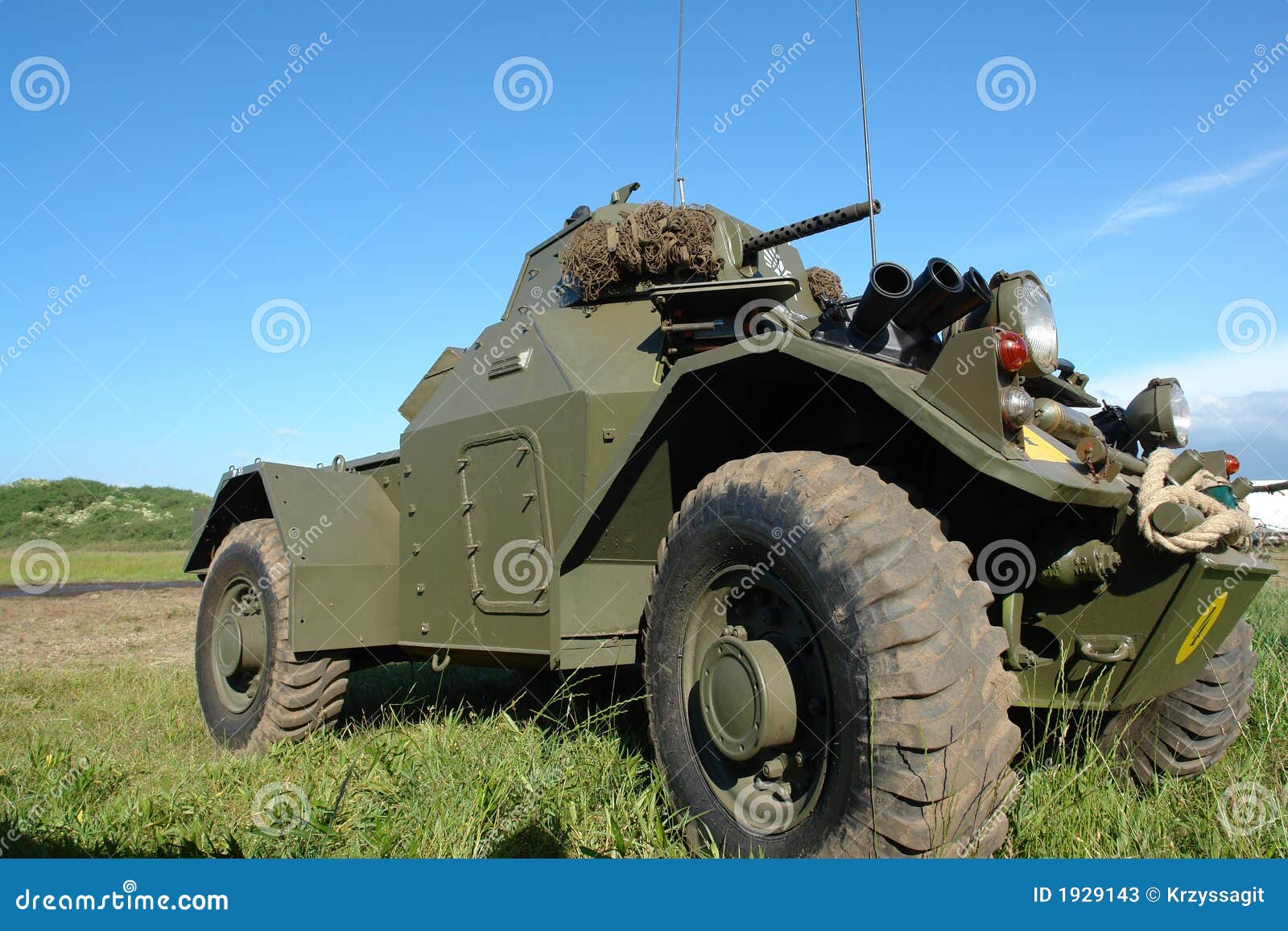 Military Vehicle, Old, WWII Type. Stock Image - Image of grass ...