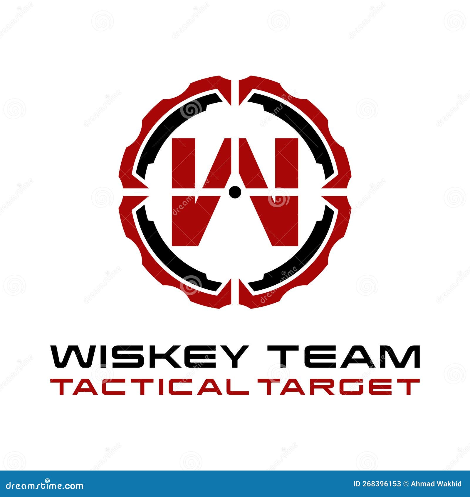 Tactical Target Black And White Mammoth Elephant Logo In Circle Vector ...