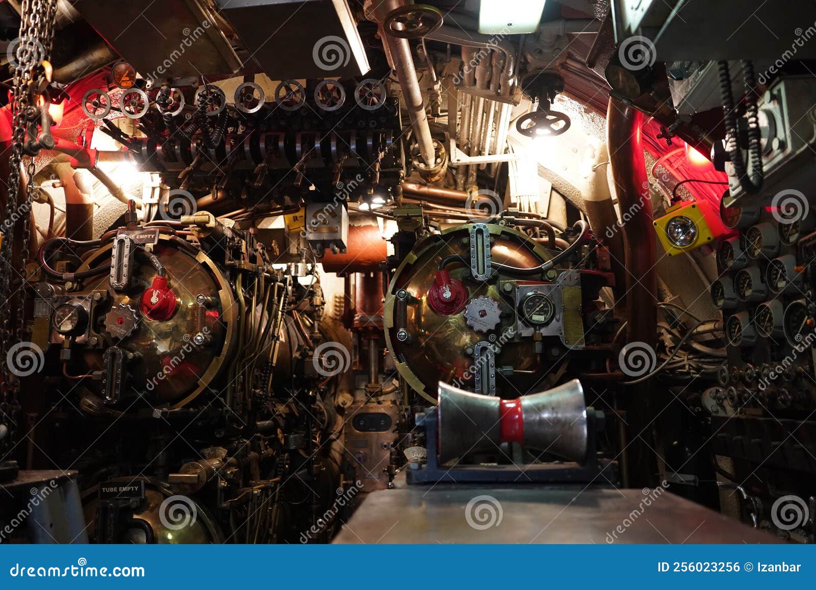 Inside Military War Submarine Warship Stock Photo - Image of torpedo ...