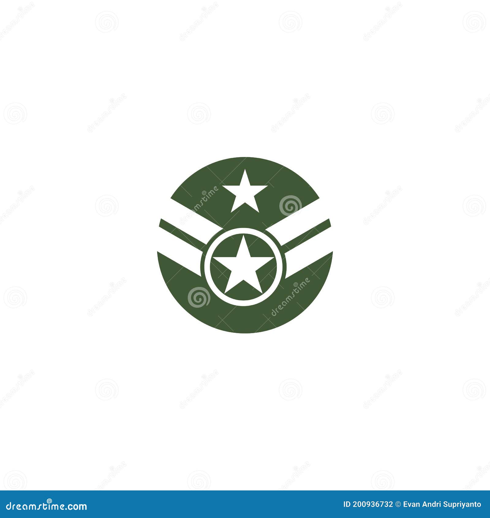 Military Wave Logo Template Vector Symbol Stock Vector - Illustration ...