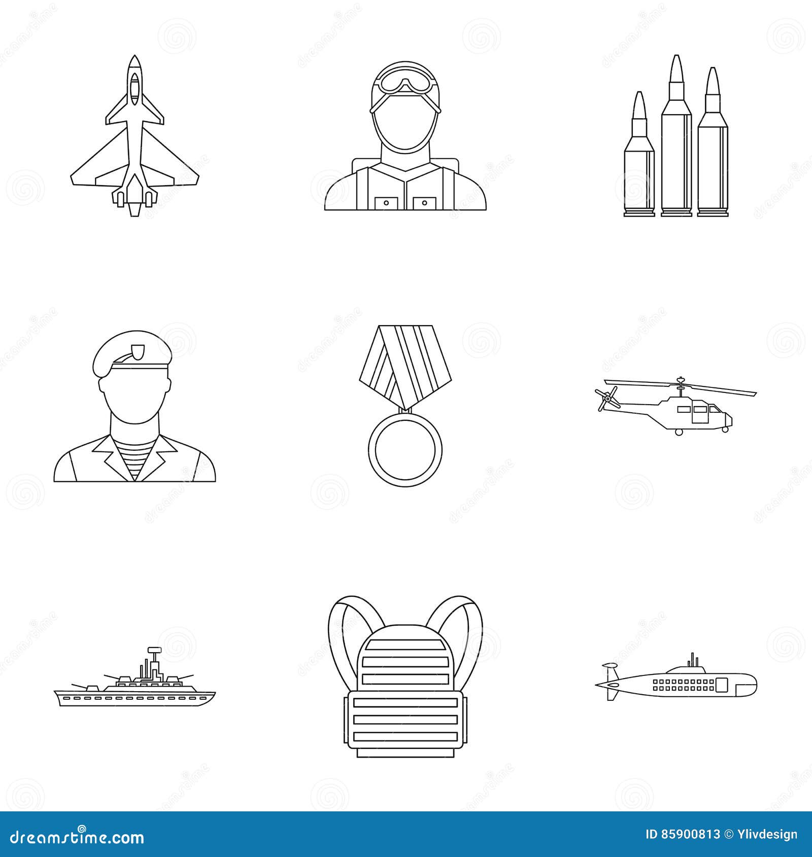 Infantryman With Weapons Pattern Cartoon Vector | CartoonDealer.com ...