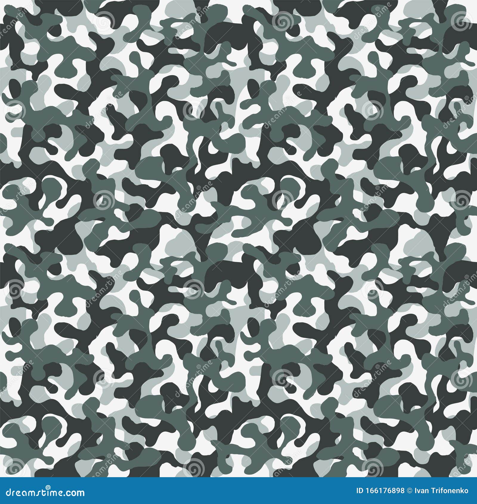 Winter Camouflage Pattern. Seamless Texture Illustration Stock Image ...